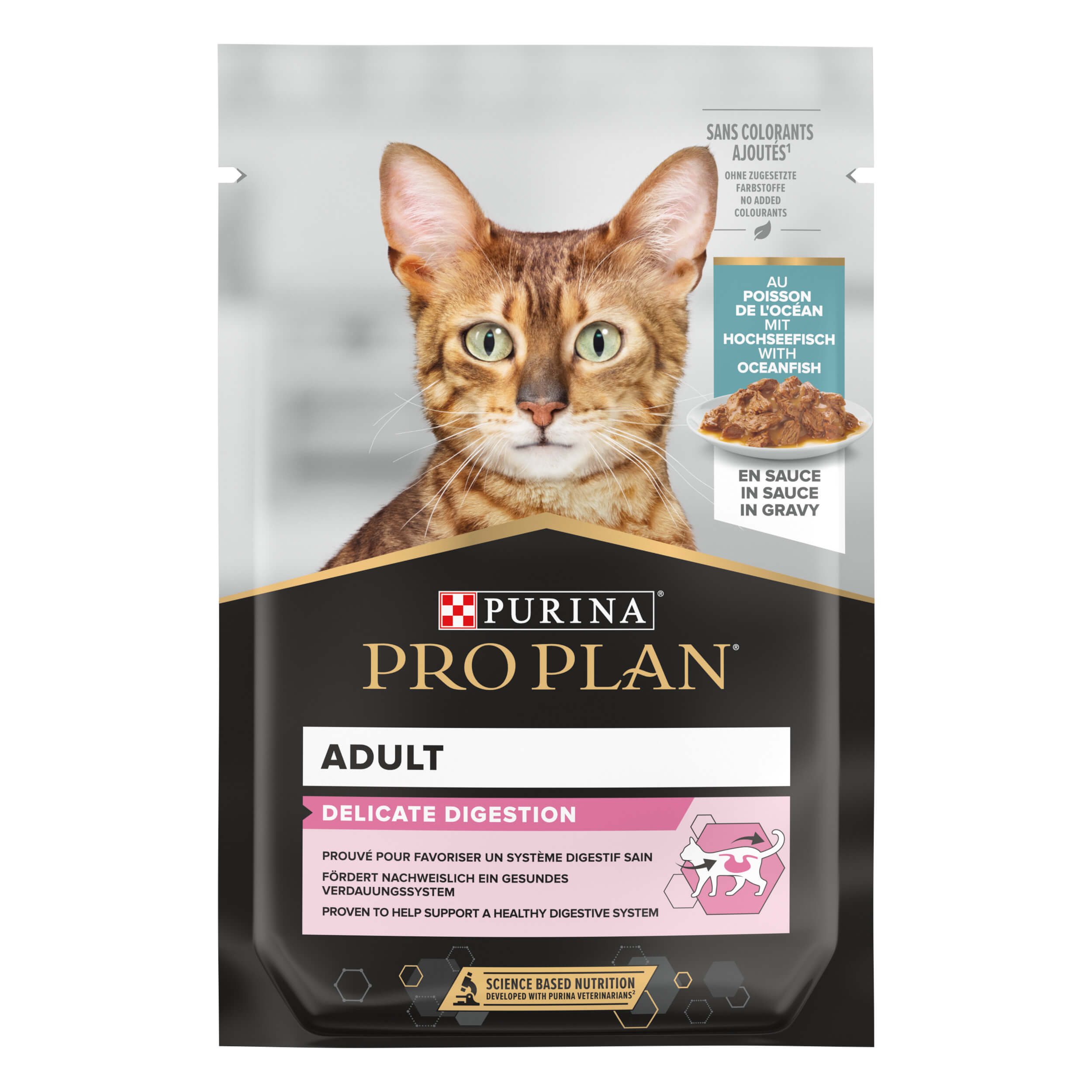 PRO PLAN® Adult Delicate Digestion mit Hochseefisch in Sauce | Purina CH